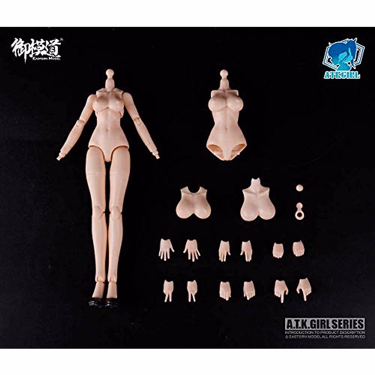 Eastern Model ATK Girl 1/12 Scale Four Symbols Series Clothes Cheongsam Set for Mecha Girl Model Figures