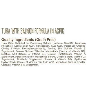 Fussie Cat Premium Grain Free Canned Cat Food 3 Flavor Variety Bundle: (4) Tuna with Chicken, (4) Tuna with Salmon and (4) Tuna with Ocean Fish, 2.82 Oz Each (12 Cans Total)
