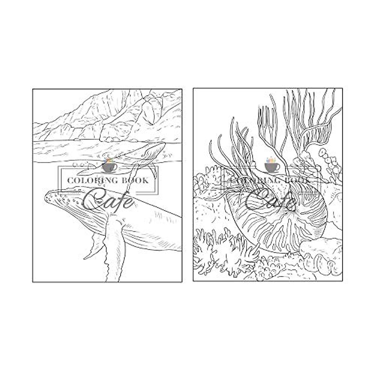 100 Wildlife Scenes: An Adult Coloring Book Featuring 100 Most Beautiful Wildlife Scenes with Animals, Birds and Flowers from Oceans, Jungles, Forests and Savannas