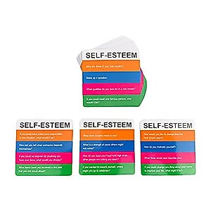 YEHUA! Open Spaces Totika Self Esteem Game with 48 Question Card Deck - A Game of Fun, Skill and Communication