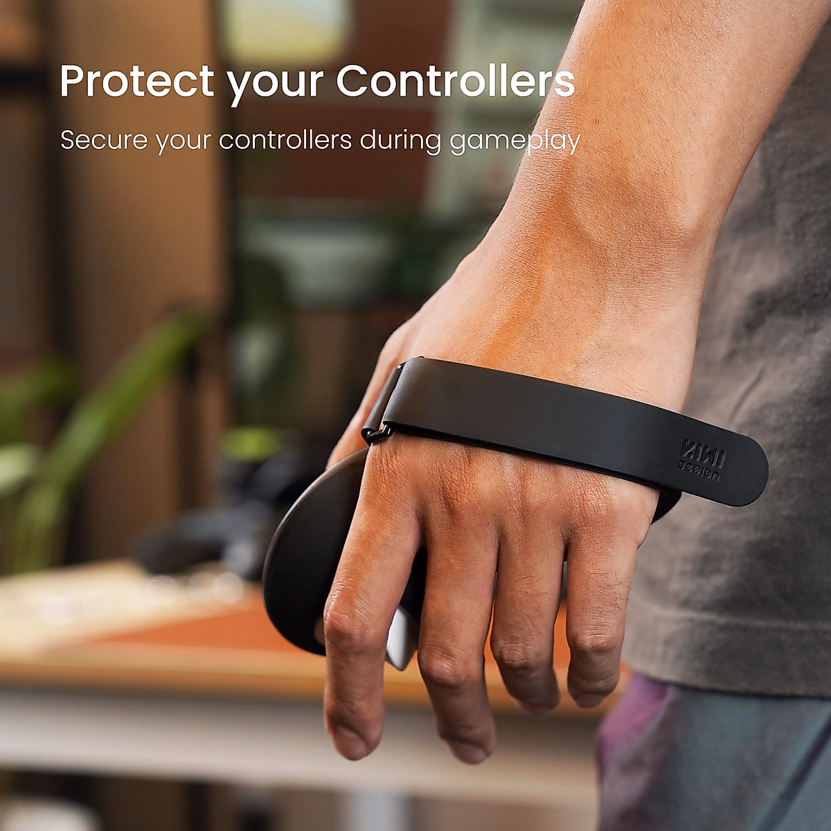 KIWI design Controller Grips Compatible with Meta Quest 3S/Quest 3 Accessories, Silicone Hand Strap Protector