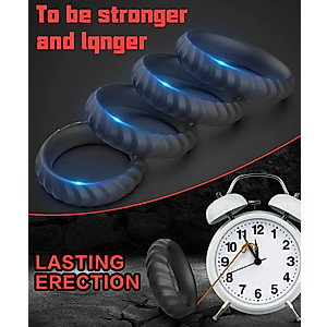 Dovelo Silicone Penis Rings kit, 4 Different Sizes Cock Rings for Men Sex Toy, Adult Sex Toys & Games