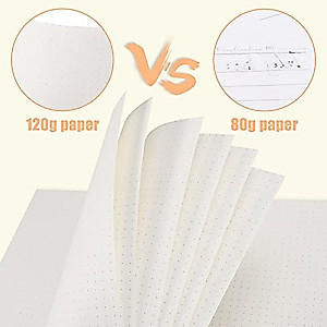 UNMOONY A5 Dotted Spiral Notebook, 6 Pack 120 Pages, Dot Grid Journal with 120 GSM Thick Dotted Bullet Paper, 6 Macaron Transparent Colors Hardcover, for Bullet Journaling 5.7"x 8.5"