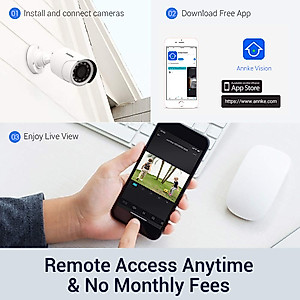 ANNKE 16CH 5MP Lite Security Camera System, H.265+ DVR Surveillance Video Recorder, 12x1080P IP66 Weatherproof Home CCTV Cameras, Easy Remote, Motion Alert, 85ft Night Vision, NO Hard Drive Included