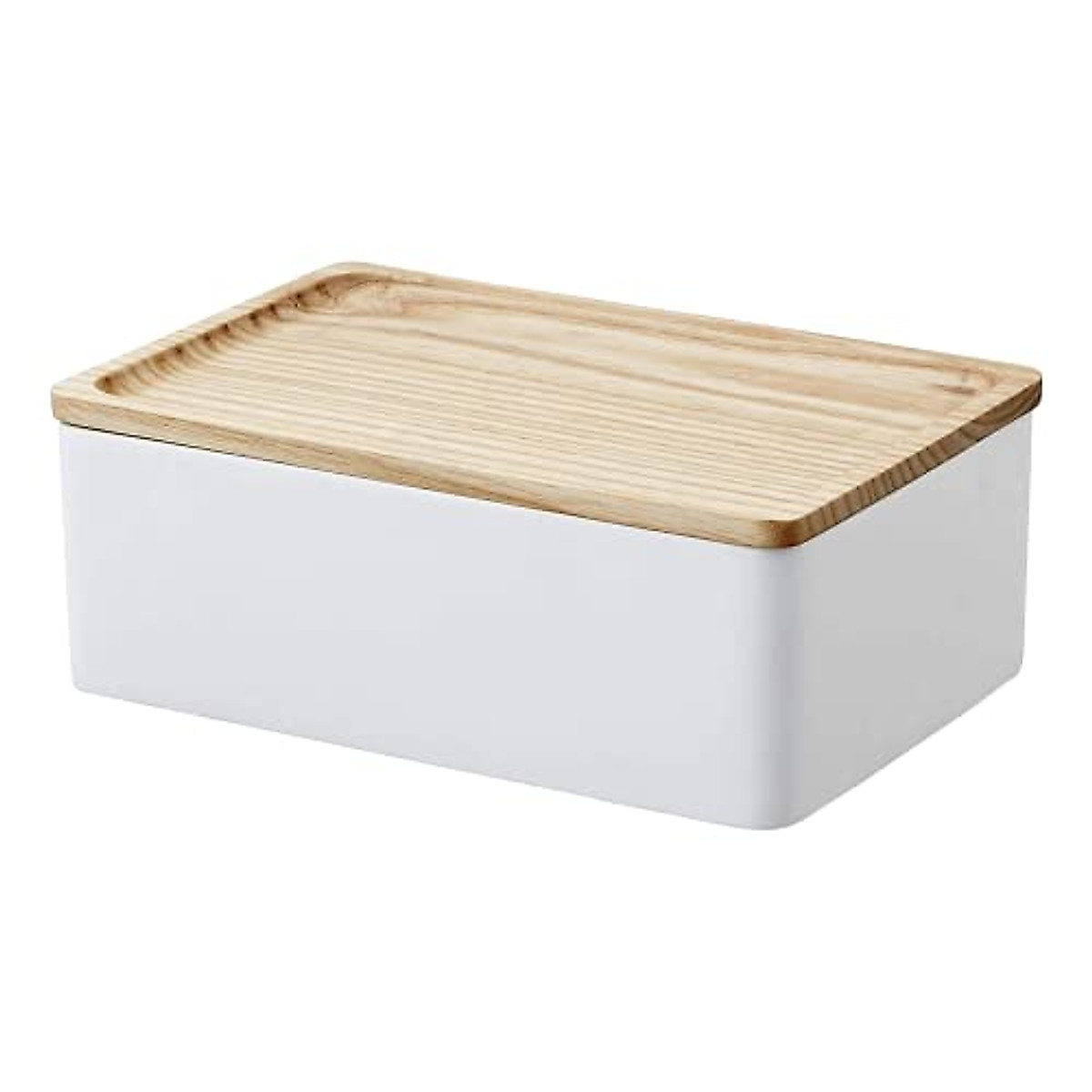 Yamazaki Accessory Box Home | Polystone | Jewelry Organizer, One Size, Ash