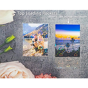 50 Pcs Clear Laser Flashing Card Sleeves for Standard Size Trading Cards, Love Heart Shape Photocard Sleeves for Kpop Photos, Holographic Foil Soft Card Protector 2.5X 3.5 for Photocard,Game Cards