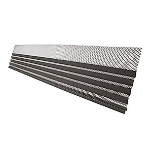 Amerimax Home Products 638010 Hoover Dam Gutter Guard, Dark Gray, 10 Count (Pack of 1)