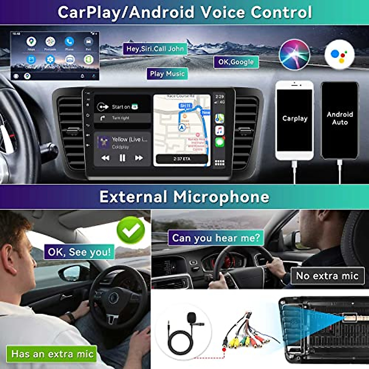 UNITOPSCI Android 11 Car Radio for Subaru Legacy Outback 2005 2006 2007 2008 2009 Wireless CarPlay Android Auto 9”Touchscreen Bluetooth GPS Navigation FM USB Subwoofer SWC with AHD Backup Camera