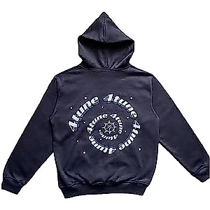 Women 's Vintage Graphic Star Letter Print Zip Up Hoodies Y2K Gothic Oversized Sweatshirts Aesthetic Jackets Streetwear (A-Black, M)