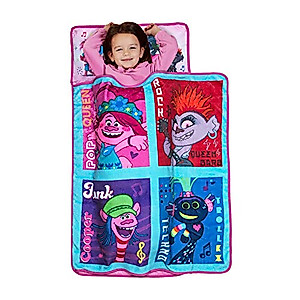 DreamWorks Trolls World Tour Nap Mat, Pink, Toddler , 46x21 Inch (Pack of 1)