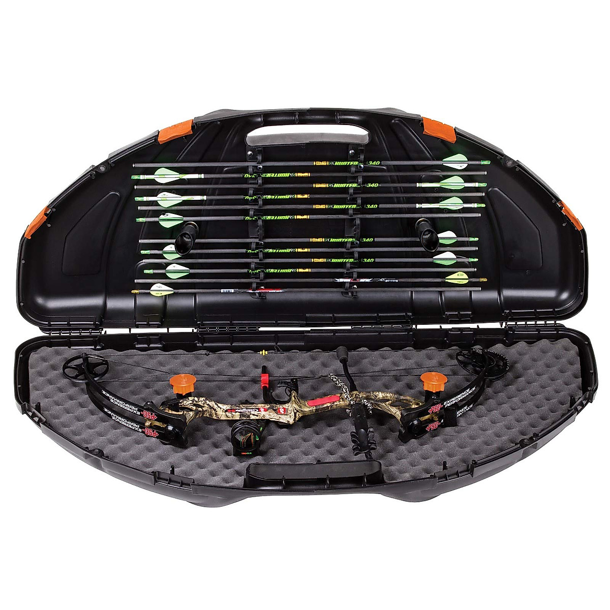 Flambeau Outdoors 6461SC Safe Shot Bow Case, Portable Bow Storage,Black & Bohning 1306 Tex-Tite Bowstring Wax 1oz, Clear