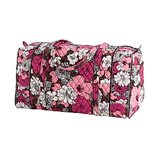 Vera Bradley Large Duffel in Mocha Rouge