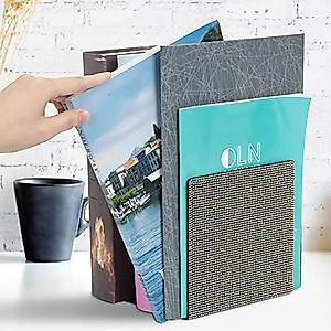 Bling Crystal Book Ends, Bookends for Shelves,Heavy Books, Book Stopper for Books,CDs,Video Games,Movies 1 Pair (Color)