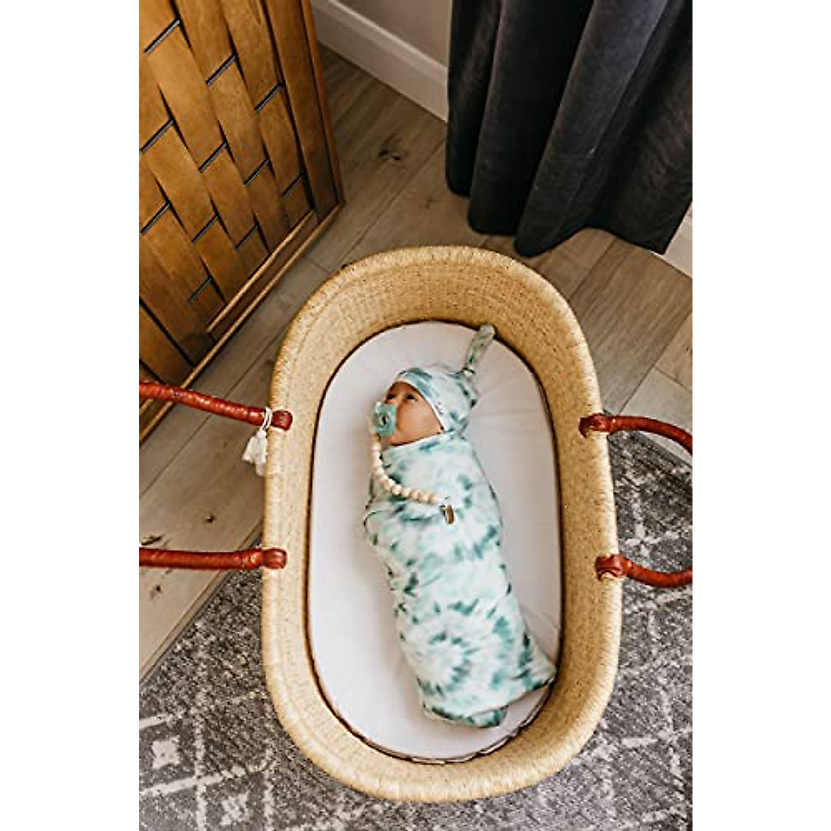 Copper Pearl Large Premium Knit Baby Swaddle Receiving Blanket Bahama