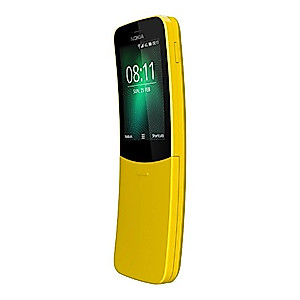 Nokia 8110 (TA-1059) 512MB/4GB 2.45-inches Factory Unlocked, International Stock (Yellow)