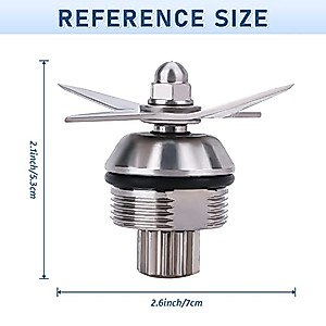 Wet Blender Blade Replacement Part, Premium Stainless Steel Ice Blade Assembly Cups Repair Replacement Part Compatible with Vitamix 5200 Series 32oz and 64oz Mixer Containers accessories Kitchen