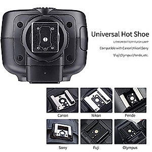 Godox TT600 2.4G Wireless GN60 Master/Slave Camera Flash Remote Control Off Board HSS Speedlite Universal Flash with One Contact for Canon Nikon Sony Pentax Olympus Fuji Lumix…