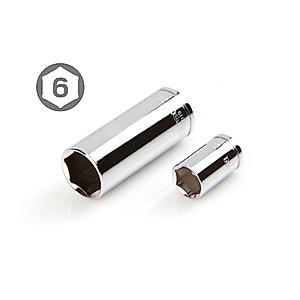 TEKTON 3/8 Inch Drive 6-Point Socket and Ratchet Set, 46-Piece (5/16-3/4 in., 8-19 mm) | SKT15301