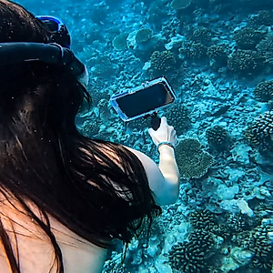 ProShot Dive - Underwater iPhone Housing Rated to 130ft/40m. Universal Waterproof iPhone Case, Compatible with All iPhones. Fits iPhone 6s - iPhone 14 Pro Max. Scuba Diving and Snorkeling iPhone Case.