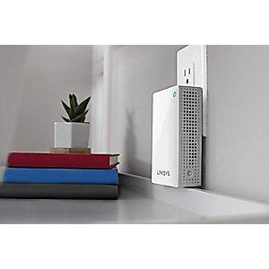 Linksys WHW0101P Velop Mesh WiFi Extender: Wall Plug-in, Wireless Range and Speed Booster for Velop Mesh Wi-Fi System, Single Outlet (White)