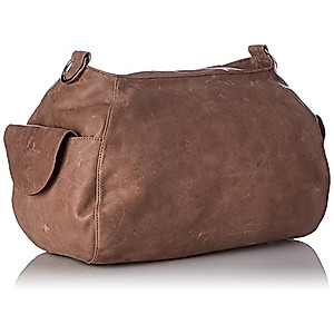 Piel Leather Top-Zip Shoulder Bag Cross Body Hobo, Toffee, One Size