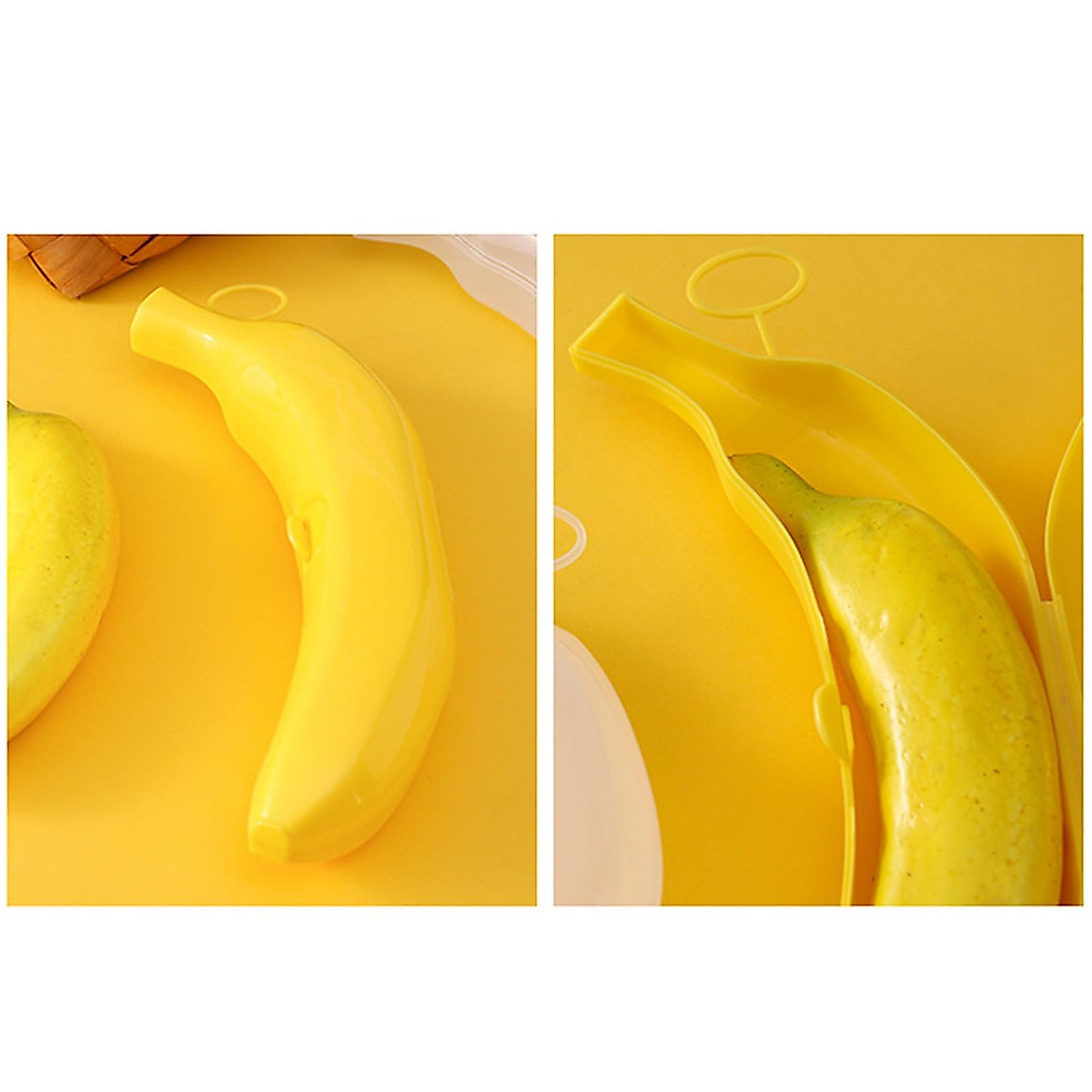 Banana Suitcase,Banana Holder Stand,Banana Case,Banana Keeper Guard,Reusable Outdoor Travel Case,Fruit Container,Storage Box for Picnic Camping, Trval,Keep Fresh,Anti-Squeeze(3pcs)