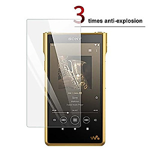 BestforYou 2pcs 9H Scratch-Proof Premium Protective Screen Protector Film Tempered Glass for Sony Walkman NW-WM1AM2 WM1AM2 NW-WM1ZM2 WM1ZM2 (2PCS)