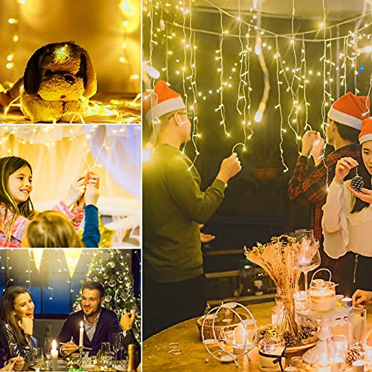 Fairy Lights Plug in, 32FT 100 LED Waterproof Copper Wire Twinkle Firefly Lights with UL Adaptor, Starry String Lights for Bedroom Indoor Outdoor Garden Patio Christmas Wedding Decorative (Warm White)