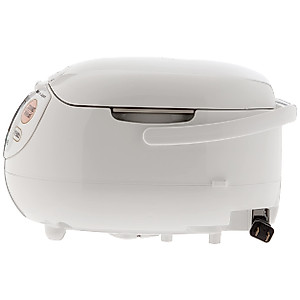 Zojirushi Micom Water Boiler and Warmer, 169 oz/5.0 L, White & NS-ZCC10 Neuro Fuzzy Rice Cooker, 5.5-Cup, White