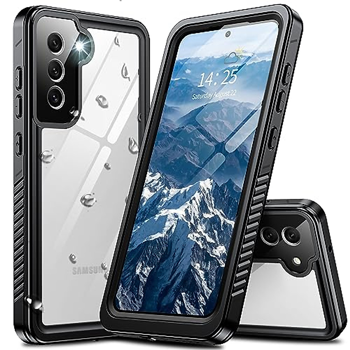 ANTSHARE Samsung Galaxy S21 FE Case Waterproof, Galaxy S21 FE 5G Case with Built-in Screen Protector Dustproof Shockproof, Rugged Full Body Protective Clear Case for Samsung Galaxy S21 FE 5G 6.4"