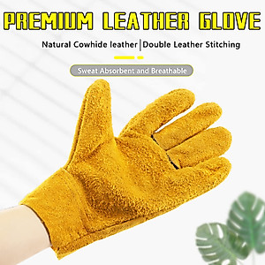 Mardatt 3 Pcs Professional Grade Crucible Kit, 16'' and 10 '' Stainless Steel Crucible Tongs with Heat Resistant Safety Melting Furnace Gloves, Metal Refining Casting Tool for Laboratory and Industry