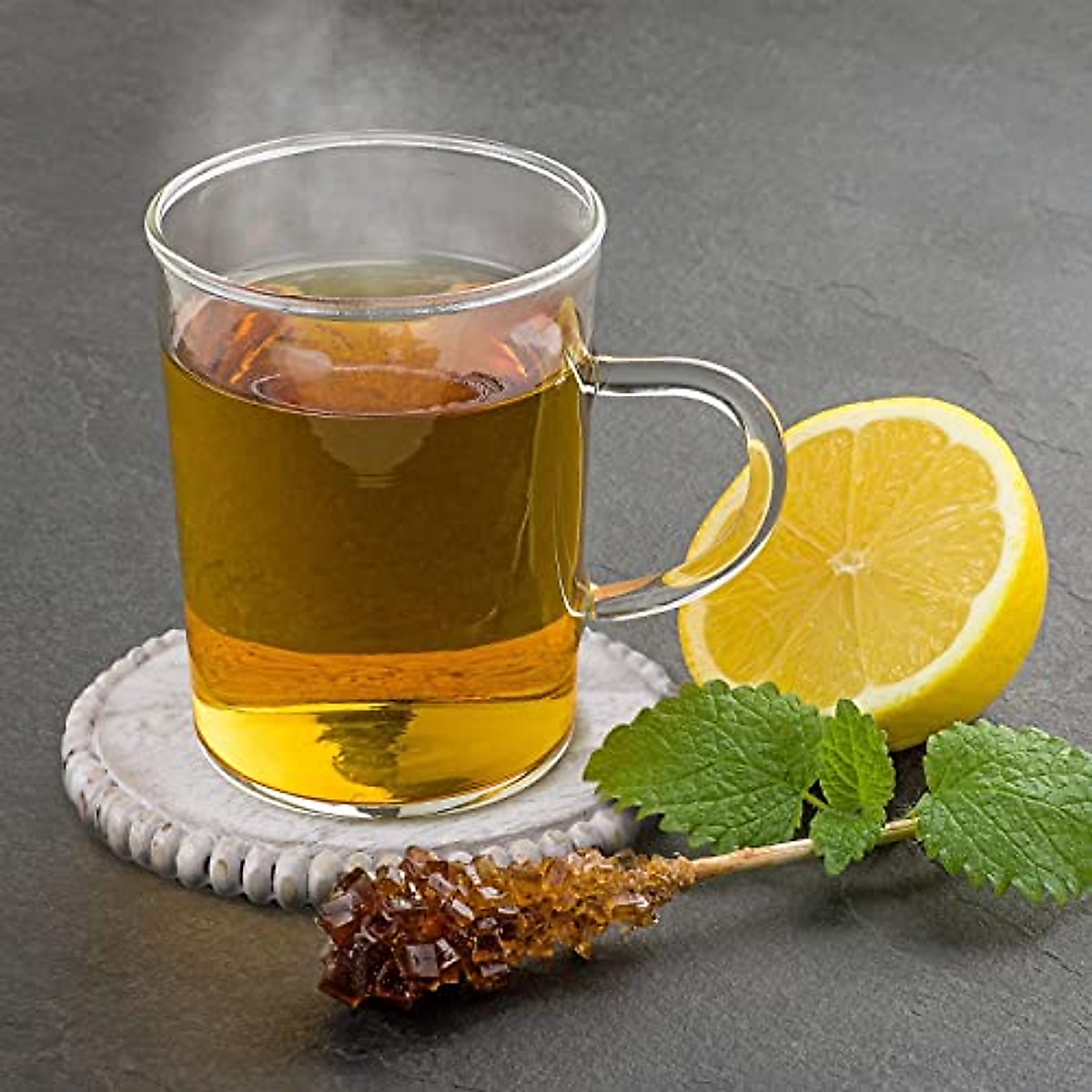 4 Pieces Wood Beaded Coasters 3.9 Inch Round Rustic Farmhouse Coasters Wooden Coasters for Drinks Decorative Table Top Coasters Wood Bar Coaster Set for Housewarming Home Kitchen (Beige)