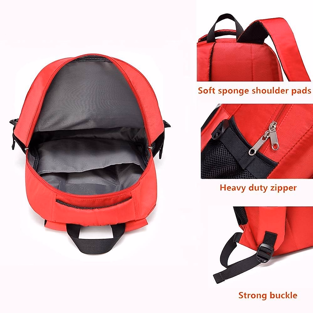 Camoredy First Aid Bag Empty Red Emergency Medical Bag First Responder Trauma Multi-Pocket Traveling Field Trips Camping Essentials (RED-1PCS)