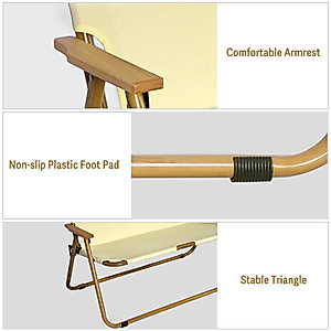 LUCKYERMORE Folding Loveseat Camping Chair for 2 Person Double Seat Outdoor Portable Aluminum Beach Chair with Armrests Compact Picnic Chair for Fishing Travel Camp Camping Beach Indoor Outdoor