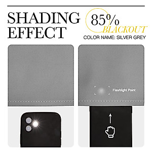 NICETOWN Silver Grey Blackout Wide Blinds for Sliding Door, Insulated Noise Reduction Drapes, Privacy Vertical Curtain for Living Room&Bedroom (1 Panel, W70 x L63)