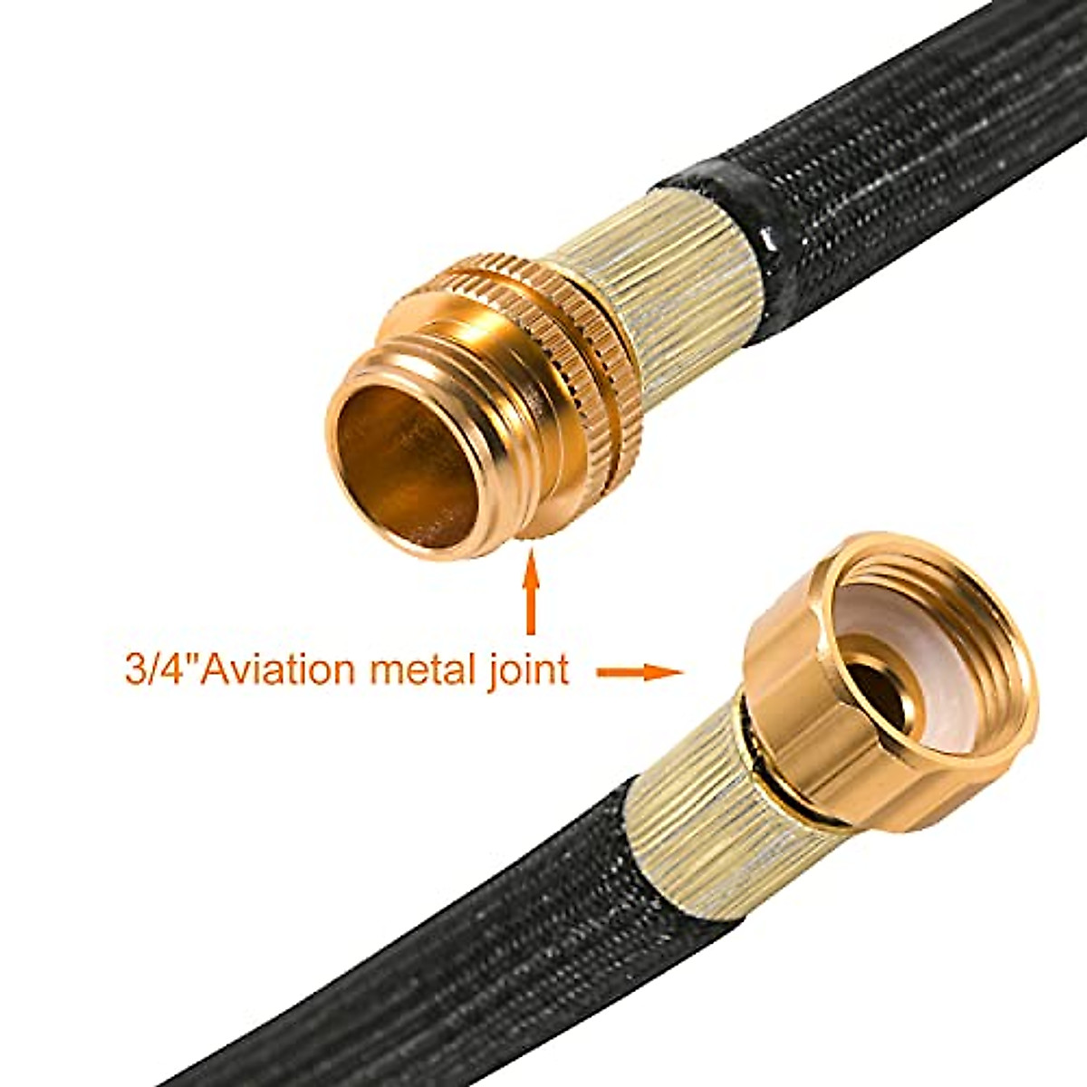 persevere Upgraded Water Hose Extension Adapter, Garden Hose Connector, 3 ft Lead-in Hose, Anti-Kink Design with Integrated Spiral Tube,for Hose Reel/RV/Dehumidifier, Durable/Drinking Water Safe