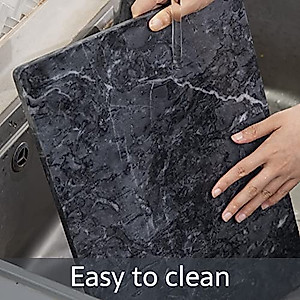 Soulscrafts Marble Pastry Board 16x12 inch Cutting Board Marble Serving Tray for Cheese Perfect for Keep the Dough Cool and Chocolate Tempering Easy to Clean Sleek Design, Gray