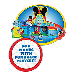 Disney Junior Mickey Mouse Funhouse Transforming Vehicle, Mickey Mouse, Red Toy Car, Preschool, Officially Licensed Kids Toys for Ages 3 Up by Just Play