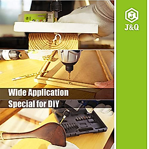 J&Q 1/16" Hex Shank Drill Bits, High Speed Steel Titanium Drill Bit Set for Steel, Quick Change Small Drill Bits for Metal (Pack of 12 Identical Pcs)