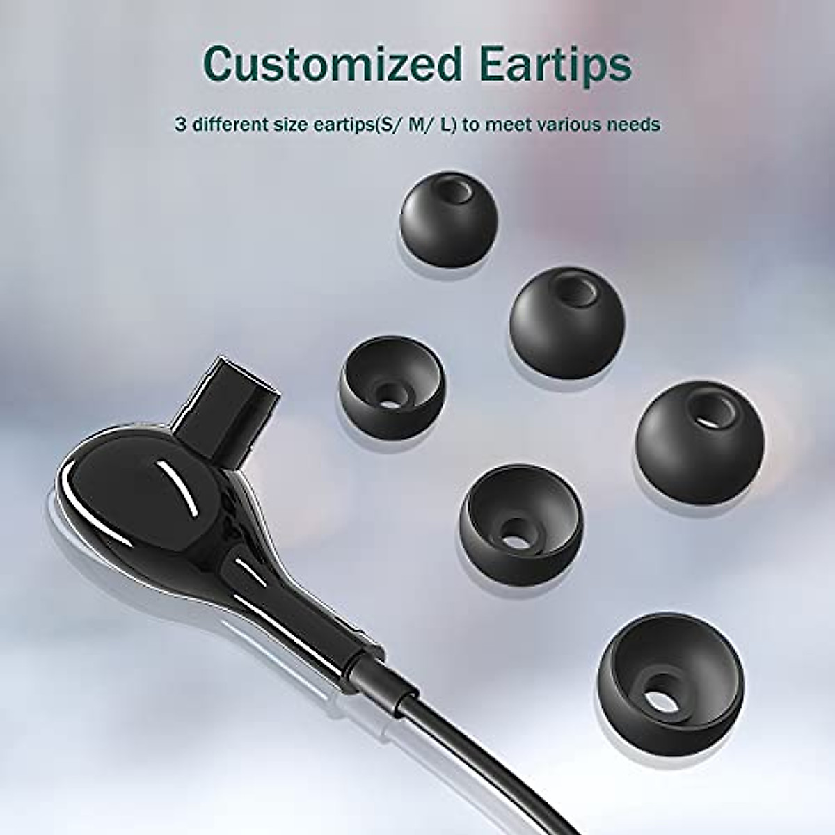 Gsangoo 3.5mm Earbuds Wired with Mic, for Samsung A14 A32 A52 A13 5G Wired in-Ear Headphones 3.5mm Headphone Jack Stereo Magnetic Earphones Wired for Samsung A02s A12 Pixel 4a LG iPad Mini Moto Tablet