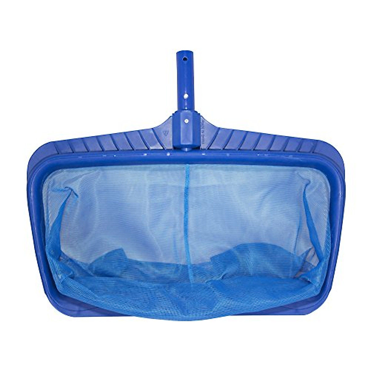 Poolmaster 28300 Big Sucker Swimming Pool Leaf Vacuum, Blue & Swimline Professional Heavy Duty Deep-Bag Pool Rake, Blue