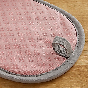 KitchenAid Asteroid Pot Holder 2-Pack Set, Dried Rose, 6.5"x10"