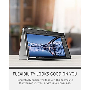 HP Chromebook x360 14 Laptop, Intel Celeron Processor, 4 GB RAM, 32 GB eMMC, 14” HD (1366 x 768), Chrome OS, Work, Streaming, School, Long Battery Life (14a-ca0050nr, 2021) (Renewed)