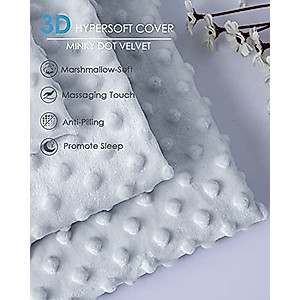 QUEEN ROSE Pregnancy Pillows, E Shaped Full Body Pillow for Sleeping, with Pregnancy Wedge Pillow for Belly Support, 60 Inch Maternity Pillow for Side Sleeper, Grey Bubble Velvet