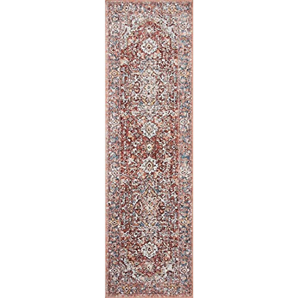 Loloi II Cassandra Collection CSN-01 Rust/Multi, Traditional 5'-3" x 7'-9" Area Rug