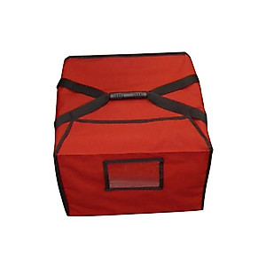 RediHEAT HP160 Heated Pizza Delivery System, 16" 5-Pie Bag, 17.5" Length x 17.5" Width x 12" Height, Red