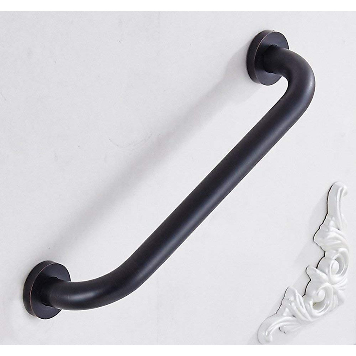 ELLO&ALLO Oil Rubbed Bronze Bathroom Shower Grab Bar, Home Care Bath Hardware (16 Inch)