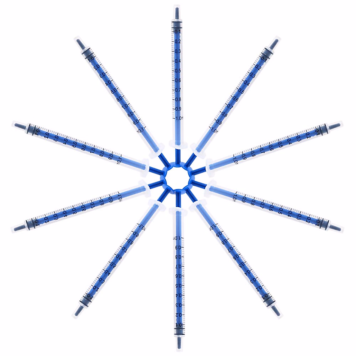 WHYHKJ 10PCS 1ml Plastic Syringe with Measurement No Needle For Refilling Measuring Nutrient For Cat Feeding Accessories