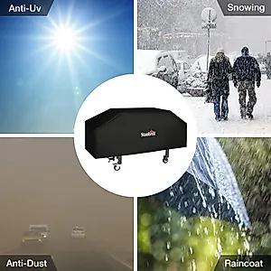 Stanbroil 36 inch Griddle Cover for Blackstone 4 Burner Grills, 600D Heavy Duty Waterproof Canvas Flat Top Gas Grill Cover for Blackstone 36" Griddle Cooking Station
