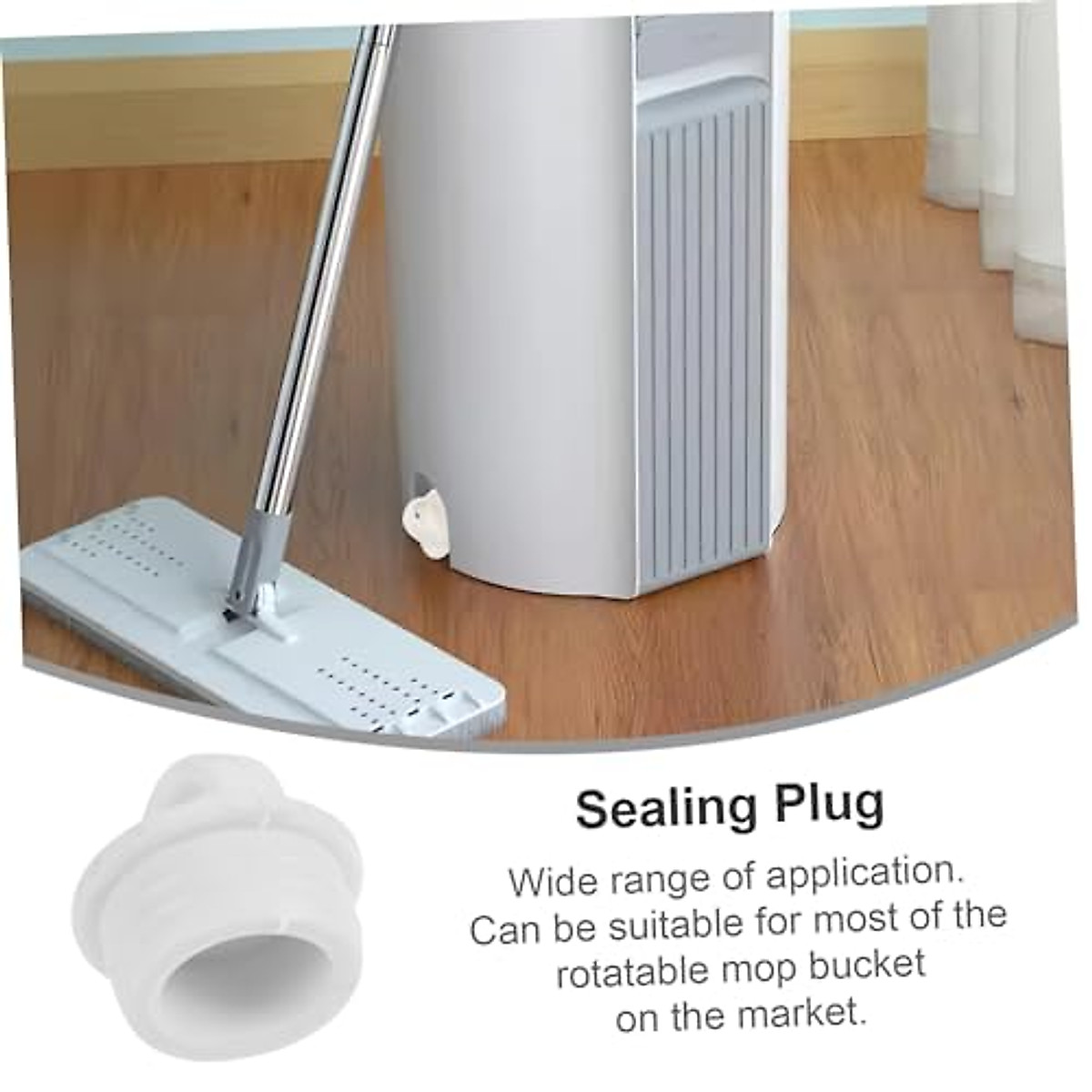 4Pcs Mop Bucket Rubber Stopper Sealing Plug for Drain Outlet Replacement Leakproof Drainage Solution for Mop Buckets Fits Standard Drain Outlets